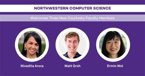 Three New Affiliate Faculty Members Join Northwestern Computer Science
