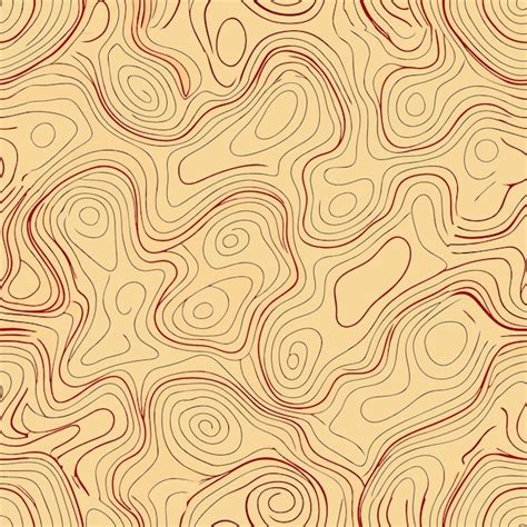 Topographic Map Seamless Pattern Design Background Premium Ai