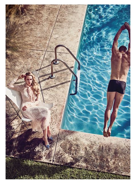 Hannah Ferguson V Magazine 2018 Pool Editorial