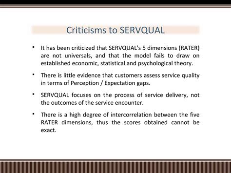 Servqual Model Ppt