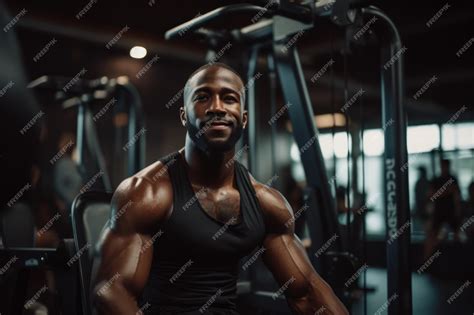 Premium Photo A Man Gym Workout Routine