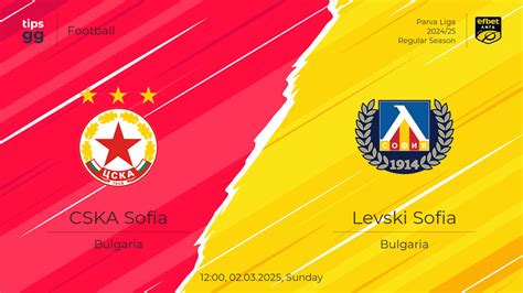 Cska Sofia Vs Levski Sofia Prediction 02032025 Tipsgg