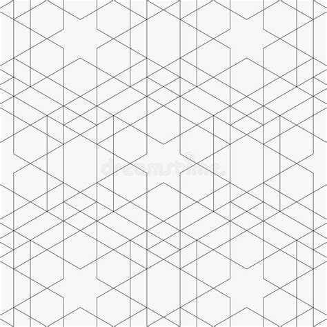 Linear Vector Pattern Repeating Thin Line With Rectangular And Stare