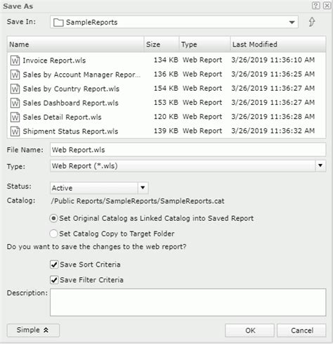Save As Dialog Box Properties