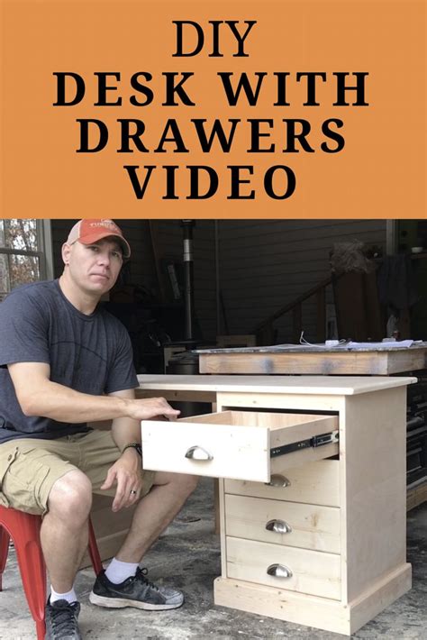How To Build A Desk With Drawers Part 1 Diy Desk Diy Office Desk