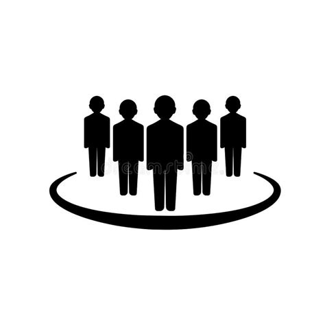 Group Of People Icon Black And White