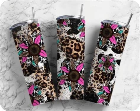 Leapord Pattern 20oz Tumbler Wrap Press By Design