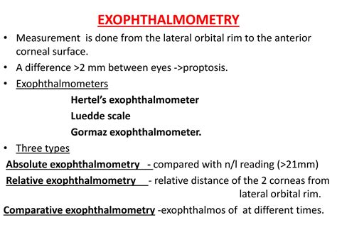 Proptosis In Ophthalmology Pptx
