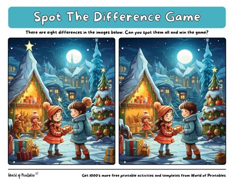 Download And Print Printable Spot The Difference Games Free Pdf
