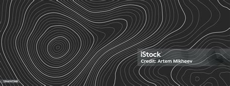 흰색 윤곽 벡터 지형의 검은색은 선의 양식에 일치시키는 높이입니다 0명에 대한 스톡 벡터 아트 및 기타 이미지 0명 곡선