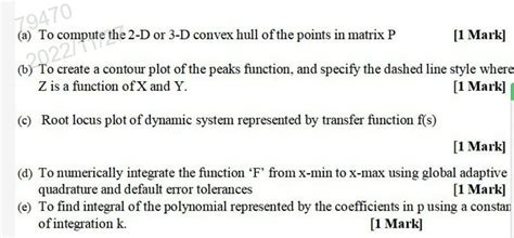Solved A To Compute The D Or D Convex Hull Of The Chegg