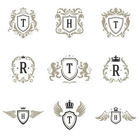 Premium Vector Luxury Monogram Logos Templates Vector Objects Set For