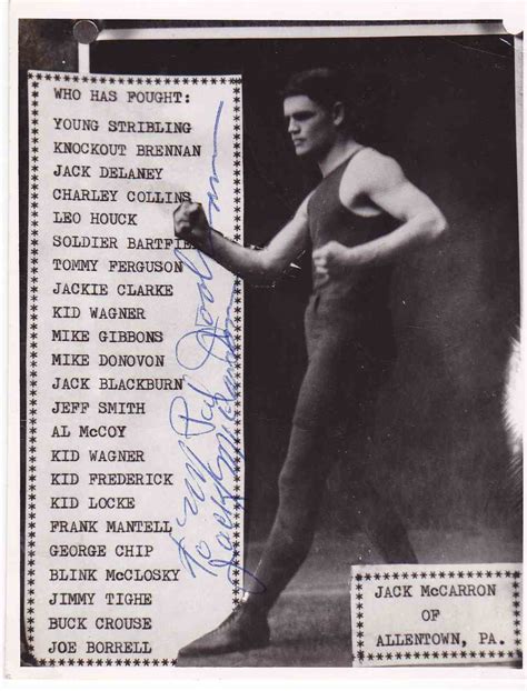 Jack Mccarron Boxed 1909 1924 African Ring