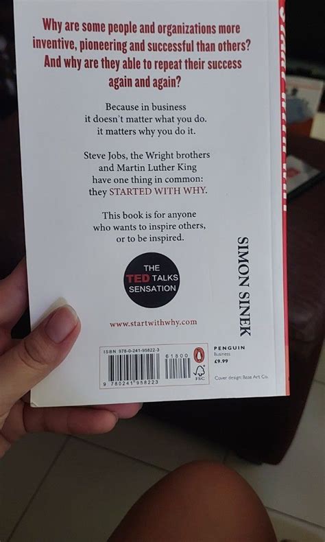 It Starts With Why By Simon Sinek Hobbies And Toys Books And Magazines