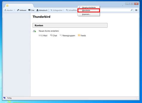 Mozilla Thunderbird Account Settings