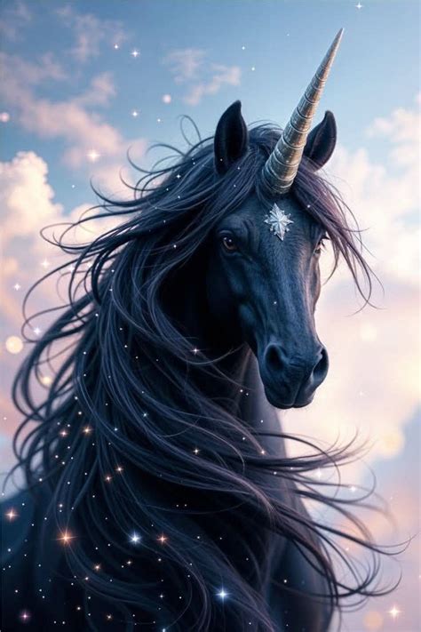 Cool Unicorn Celestial Unicorn Black Unicorn Art Unicorn Fantasy