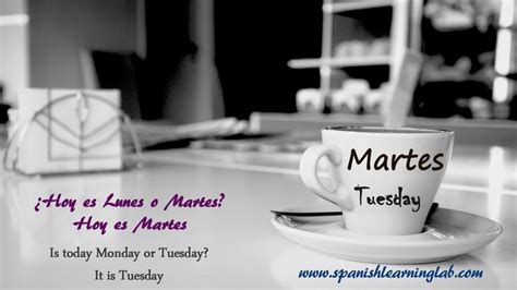 Saying Tuesday In Spanish Hoy Es Martes Right Learning Spanish