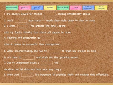 Procrastination Complete The Sentence