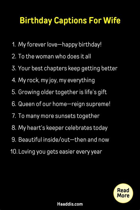 Wife Birthday Captions For Instagram Loving And Heartfelt Quotes In
