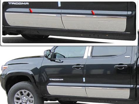 Tacoma Double Cab 5 Bed Qaa Stainless 4pcs Rocker Panel Trim Th16174