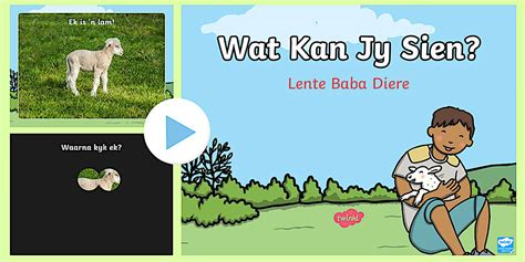 Lente Baba Diere Wat Kan Jy Sien Powerpoint