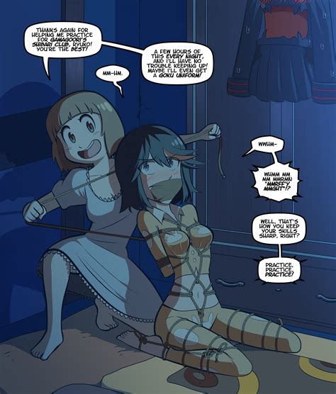 Rule 34 2girls Barefoot Bondage Crotch Rope Female Femdom Femsub Gag Gagged Kill La Kill