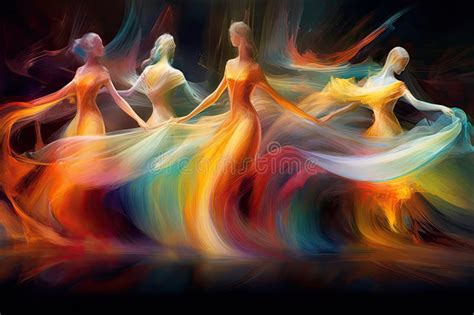 Abstract Dancer S Symphony Mesmerizing Panorama Capturing The Graceful