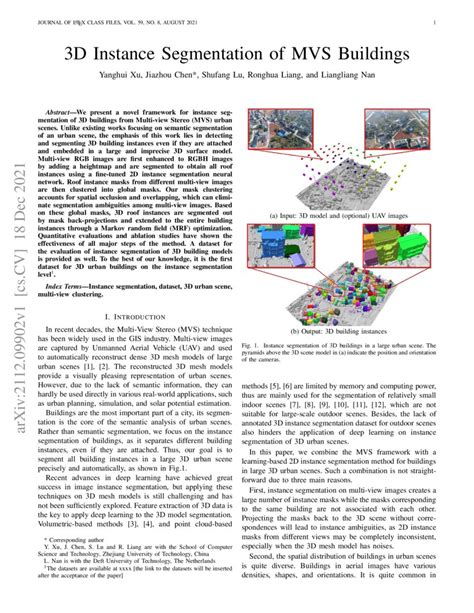 3d instance segmentation of mvs buildings deepai
