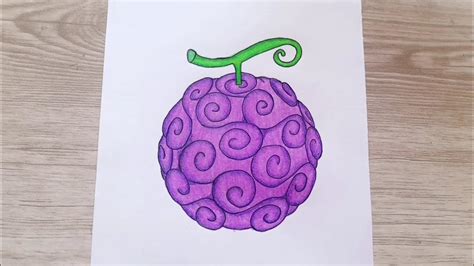 Drawing Gomu Gomu Fruit Devil Fruit From One Piece Anime Tutorial