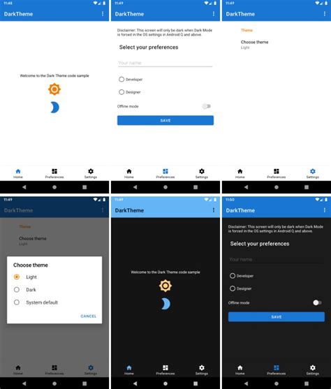 DARK MODE THEME ANDROID STUDIO ThemeDarkMode