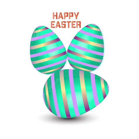 Happy Easter Vector Png Images Happy Easter 3d Png Background Design