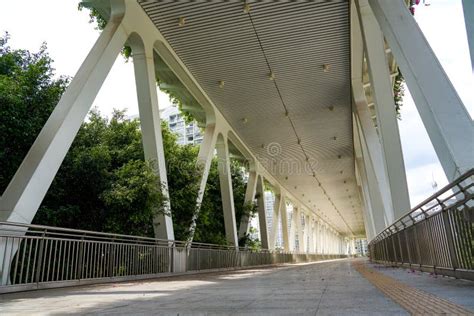 Overpasses And Pedestrian Bridges In The City Stock Image Image Of Office Empty 300377571