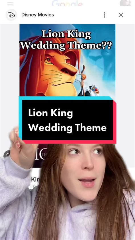 Lion King Wedding