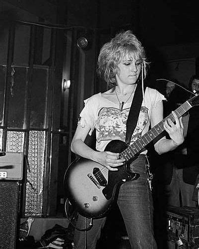 Guitarist Viv Albertine Of Punk Band The Slits Performs On Stage At The