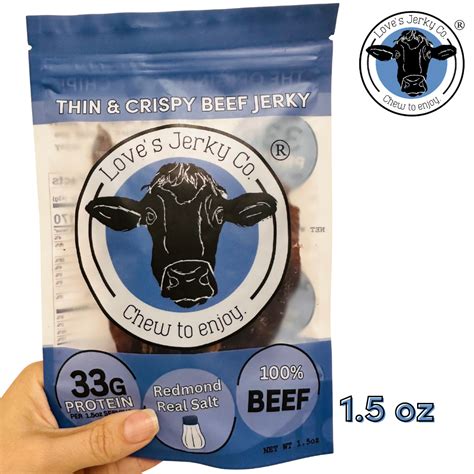 Redmond Real Salt Beef Jerky Loves Jerky Co Loves Jerky Co