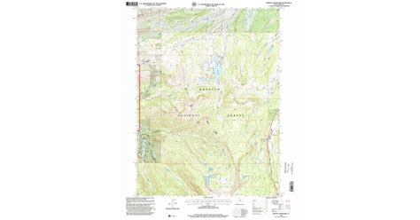 1998 Map Of Whitney Reservoir Summit County Ut — High Res Pastmaps