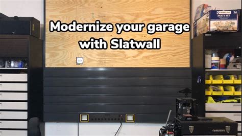Installing Slatwall Garage Makeover Part 2 Youtube