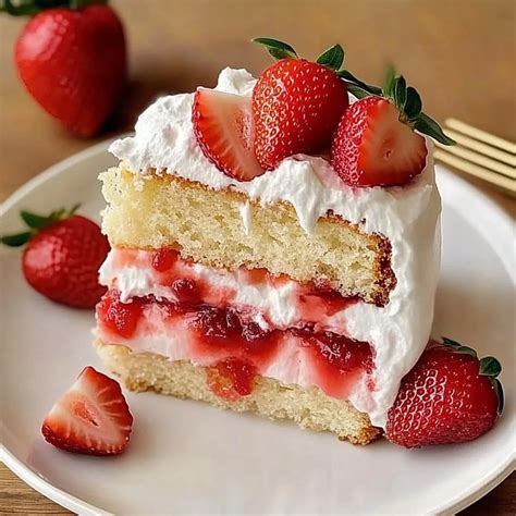 Quick 20 Minute Strawberry Shortcake Cake