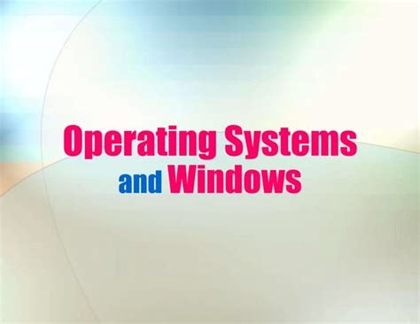operating systems basics graphical user interfaces guis gui tools applications and the