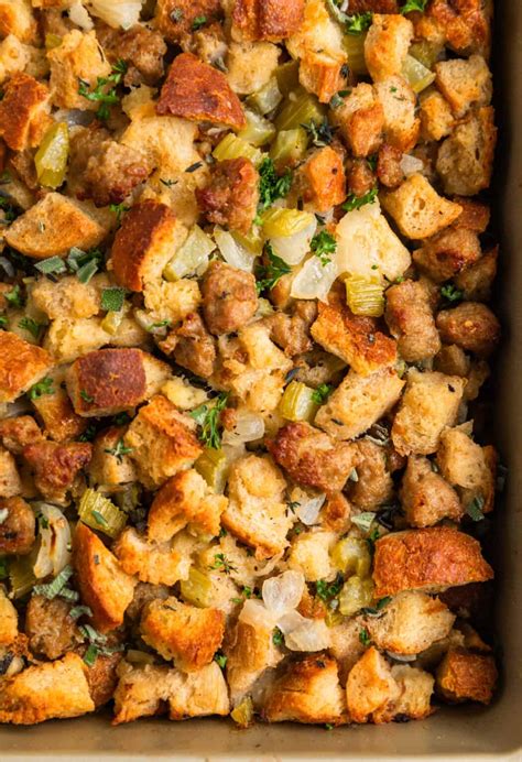 Turkey And Sausage Stuffing At Cheryl Allison Blog