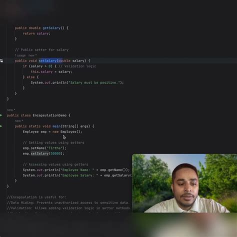 Encapsulation In Java In 60 Seconds 🔐☕ Shorts Javaoop