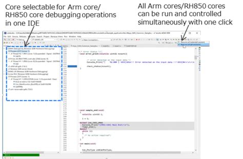 multi core debug and trace tool renesas