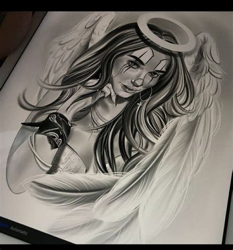 Pin By Richard Jahir On Liz Angel Tattoo Designs Chicano Tattoos