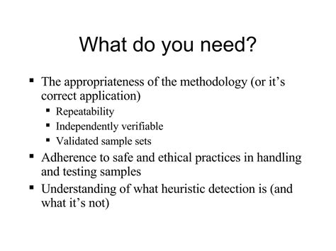 Testing Heuristic Detections Ppt