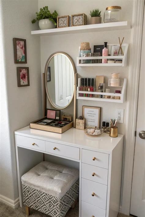 22 Clever Makeup Vanity Ideas For Small Spaces