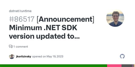 Announcement Minimum NET SDK Version Updated To 8 0 100 Preview 4 Issue 86517 Dotnet