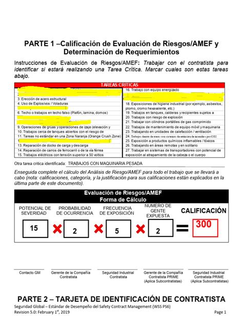 01 Scm Check List De Validacion Para Contratistas 2024 Gm Slp Pdf