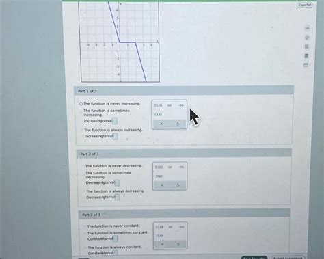 Solved The Function Is Never Increasing The Function Is