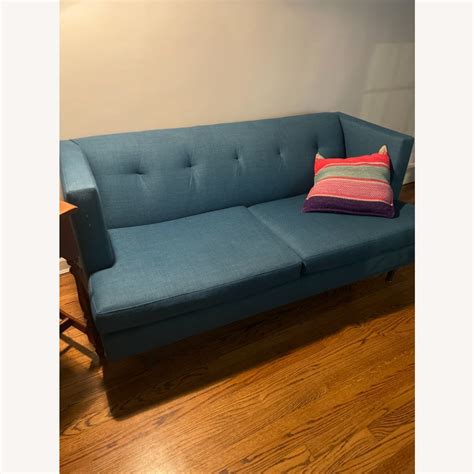 Cb2 Blue Sofa Aptdeco