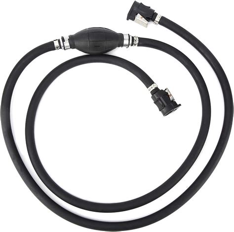 Fuel Line Assembly Black Marine Johnson 38in Boat Motor Steel Plastic